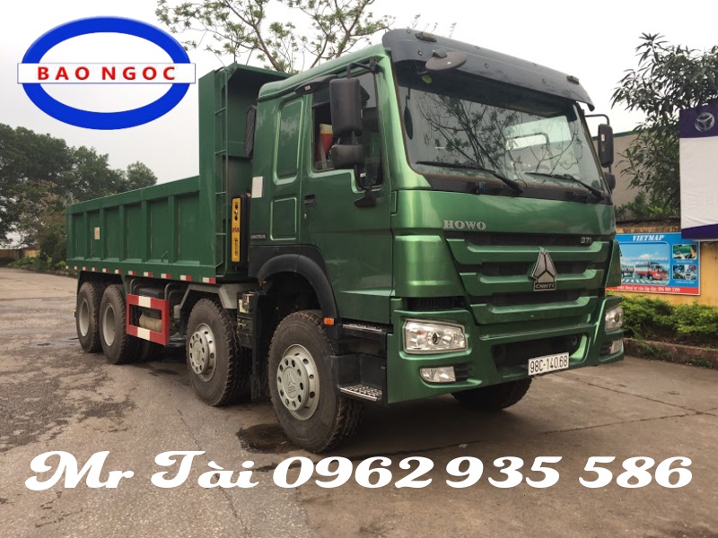 Xe tải ben howo 4 chân thùng vuông nhập khẩu dài 6m - Xe tải Bảo Ngọc